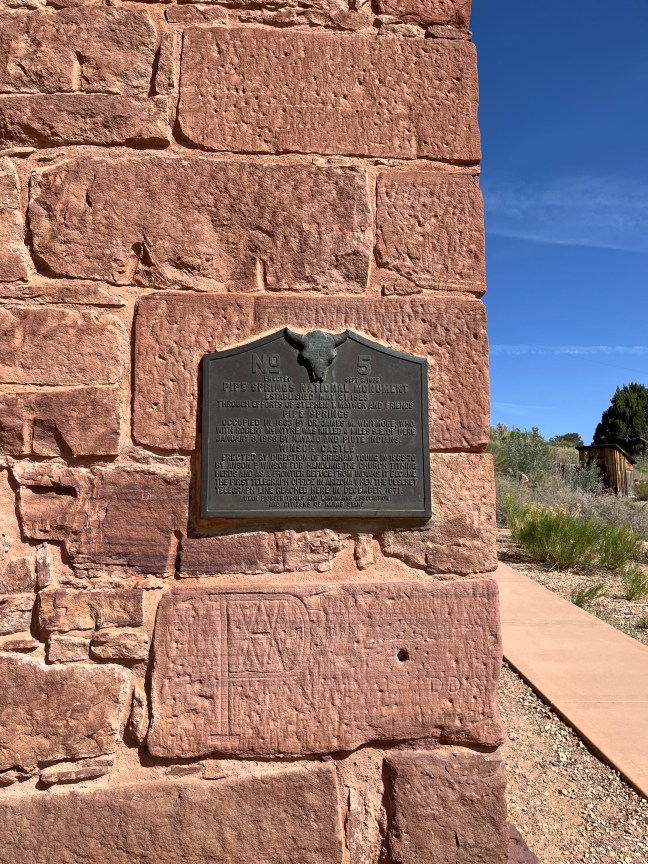 Pipe Spring National Monument Historical Marker – Historical Markers of ...