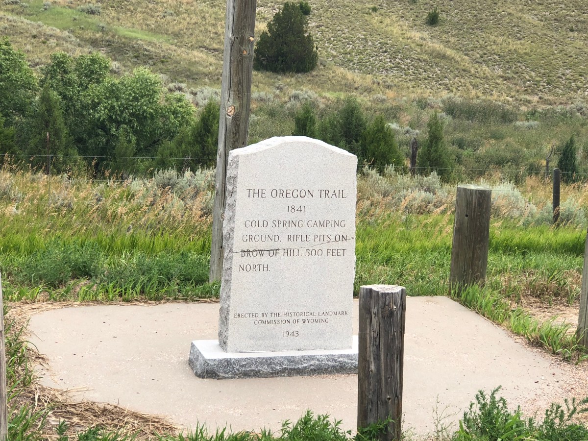 The Oregon Trail – Cold Spring Camping – Historical Markers of the World
